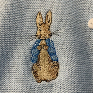 Embroidered Peter Rabbit | Baby Boys Knitted Romper | Long Sleeve | 2 ...