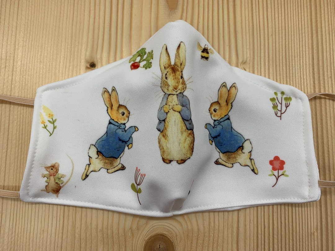 Face Mask-covering-beatrix Potter- Peter Rabbit- Spring Collection - Etsy