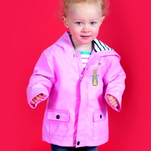 Child Parka Style Rain Jacket-embroidered With Peter Rabbit 4 - Etsy