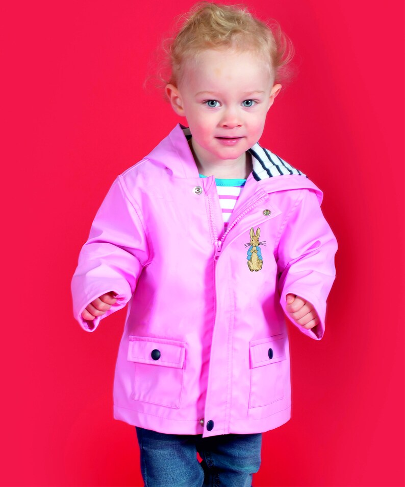 Child Parka Style Rain Jacket-embroidered With Peter Rabbit 4 - Etsy