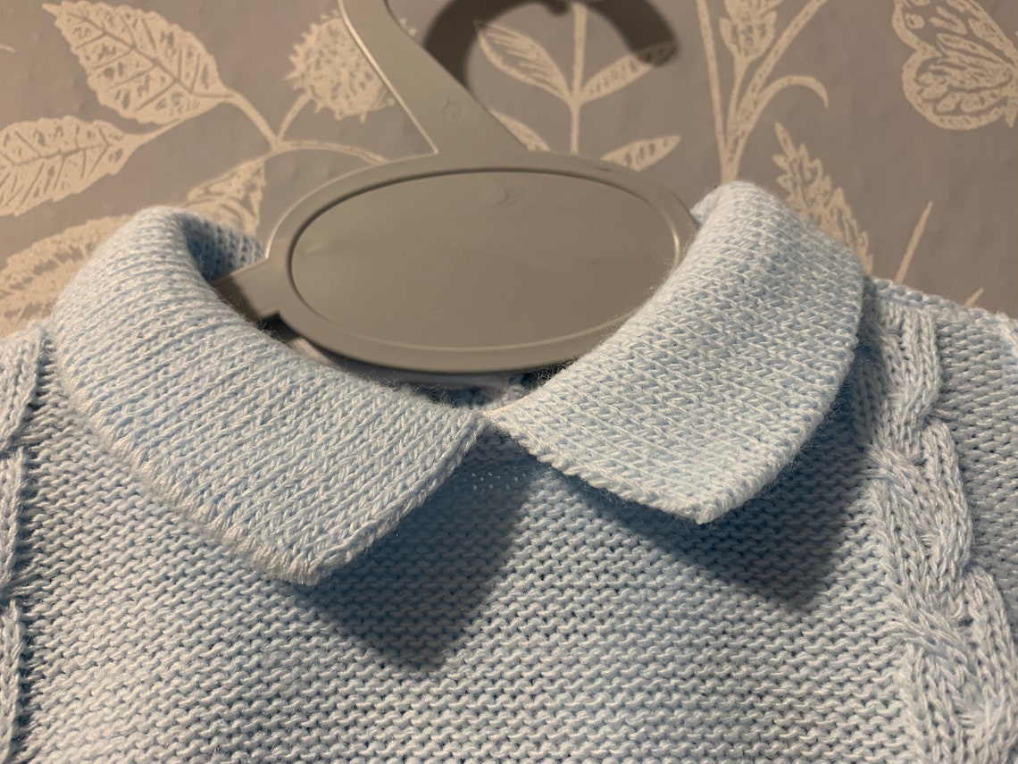 Embroidered Peter Rabbit baby Boys Knitted Romper Long - Etsy