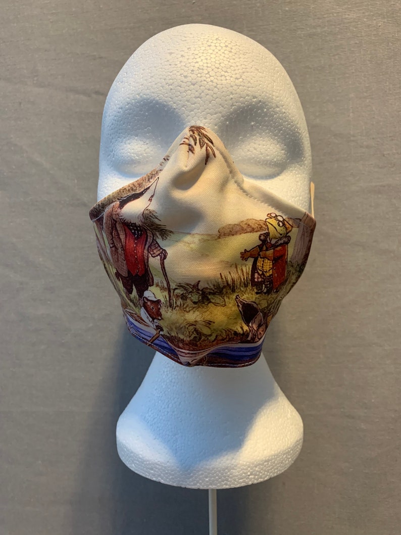 Face Mask-covering-mr Toad-badger-mole-ratty | Etsy