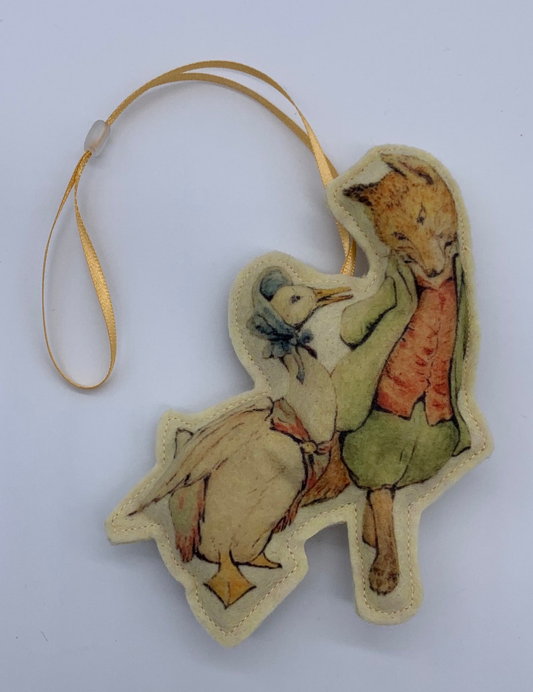 Mr Fox and Jemima- Decoration- Beatrix Potter-felt -handmade - Etsy