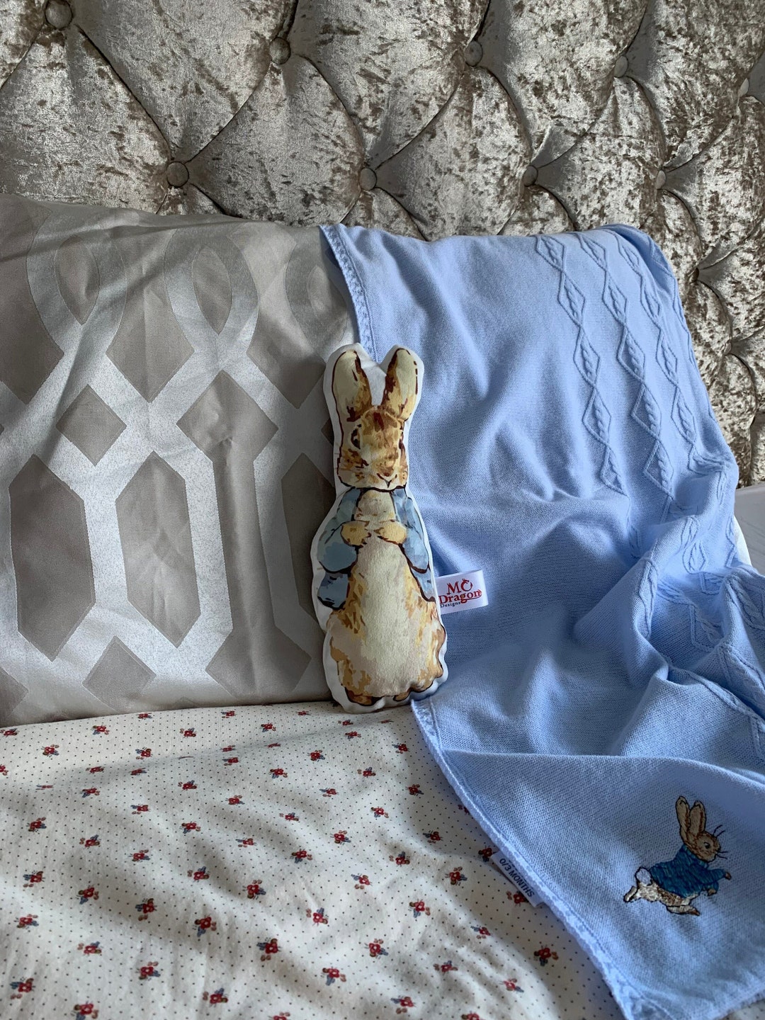 Beatrix Potter | Peter Rabbit | Hand Printed Small Cushion | Decorative ...