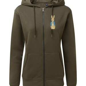 Peter Rabbit Flopsy Rabbit Ladies Fit Full Zip Sweatshirt Hoody ...