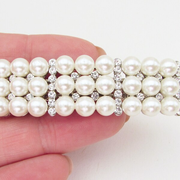 Pearl Barrette - Etsy