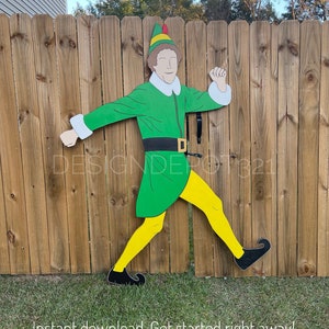 Digital Buddy the Elf Walking PDF | INSTANT DOWNLOAD | Holiday Decor ...