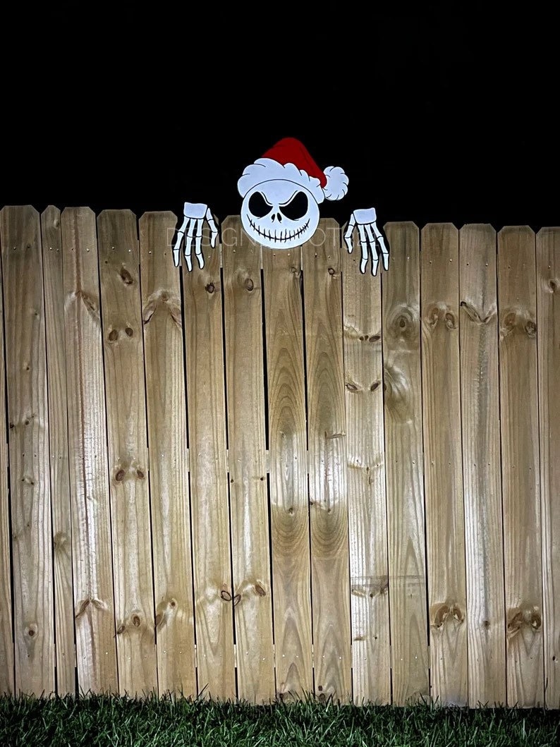 Digital Jack Peeking Over Fence PDF | INSTANT DOWNLOAD | Yard Art | Diy ...