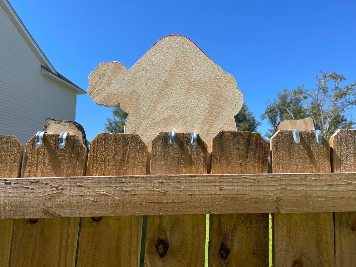 Digital Jack Peeking Over Fence PDF INSTANT DOWNLOAD Yard - Etsy