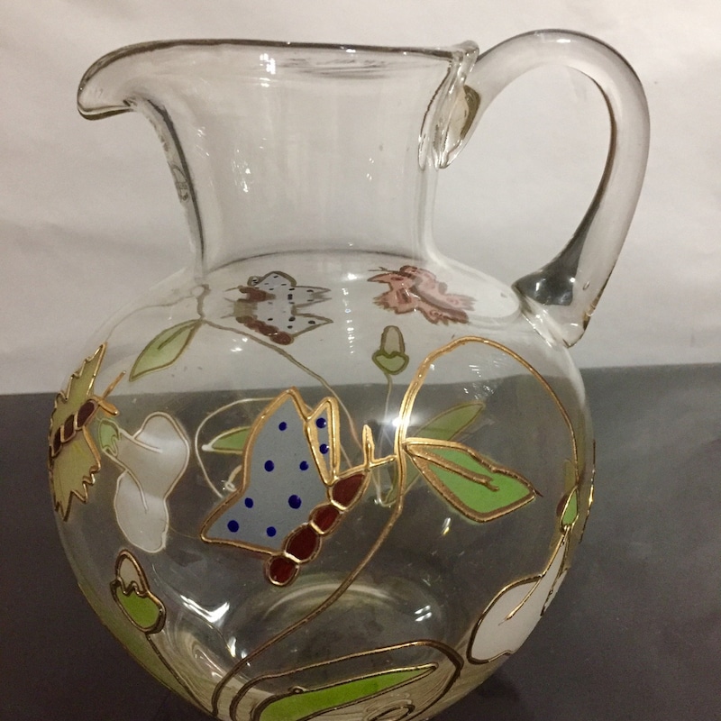 Hand Painted Pitcher - Etsy