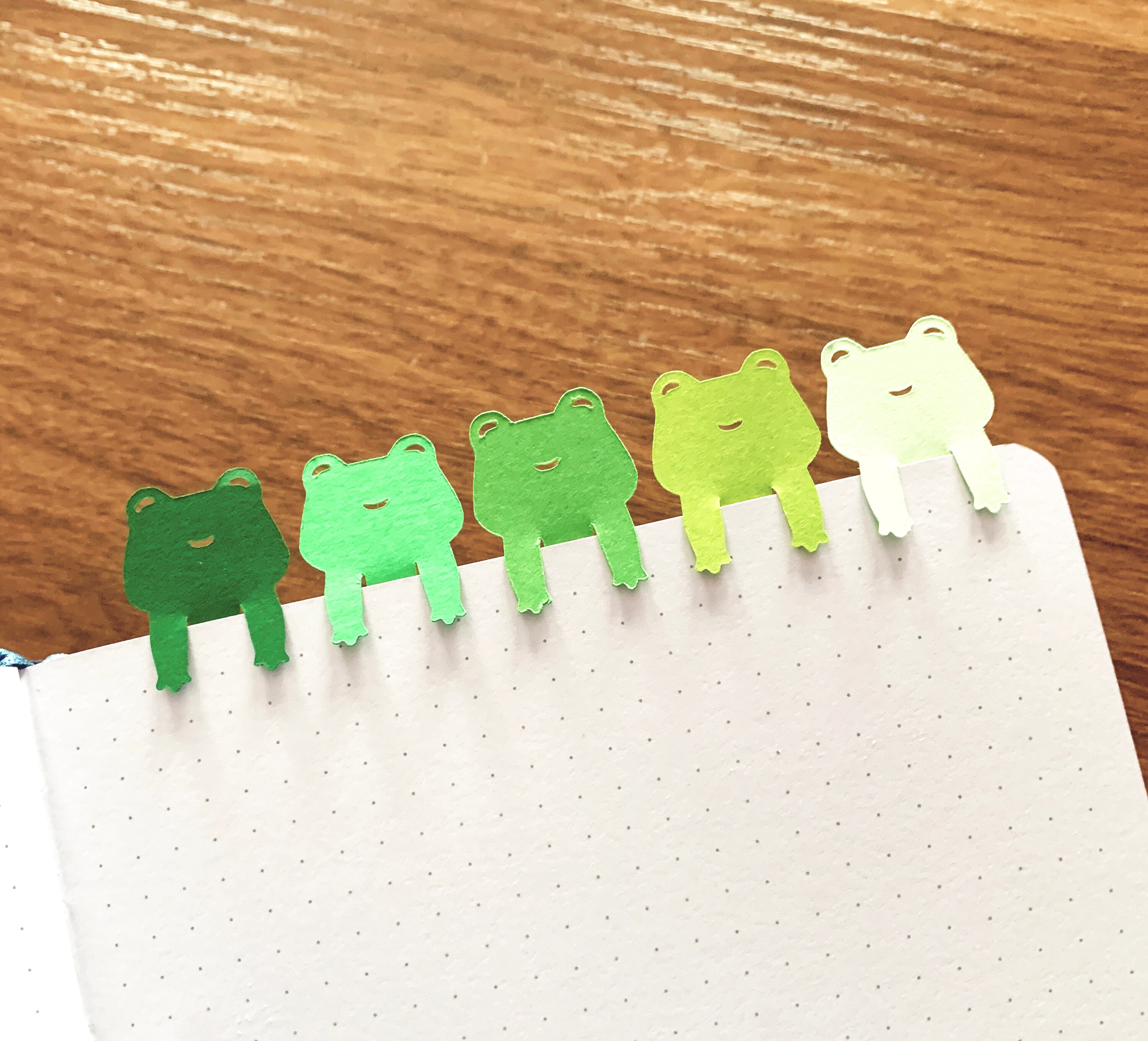 Frog Bookmarks Cute Stationery Paper Art Cute Craft - Etsy