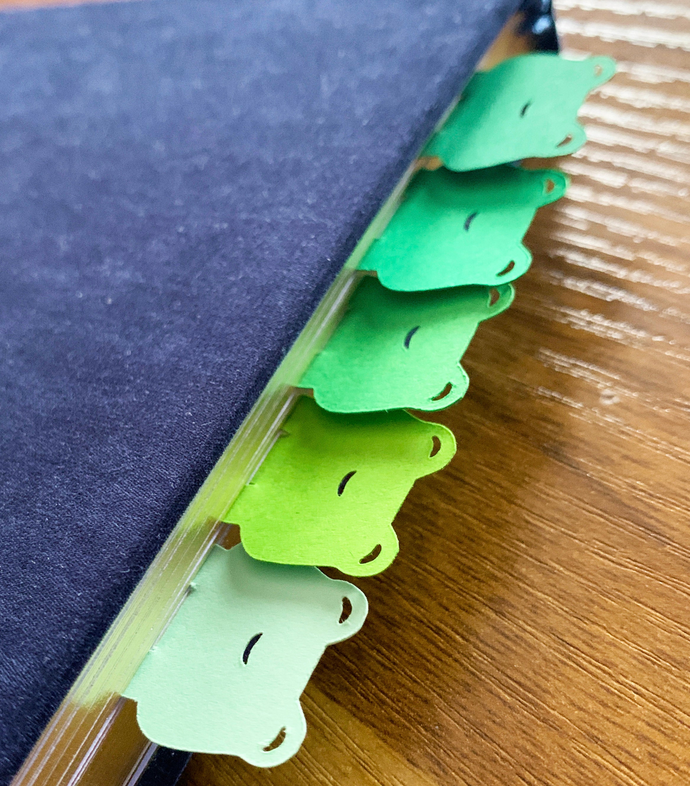 Frog Bookmarks Cute Stationery Paper Art Cute Craft - Etsy