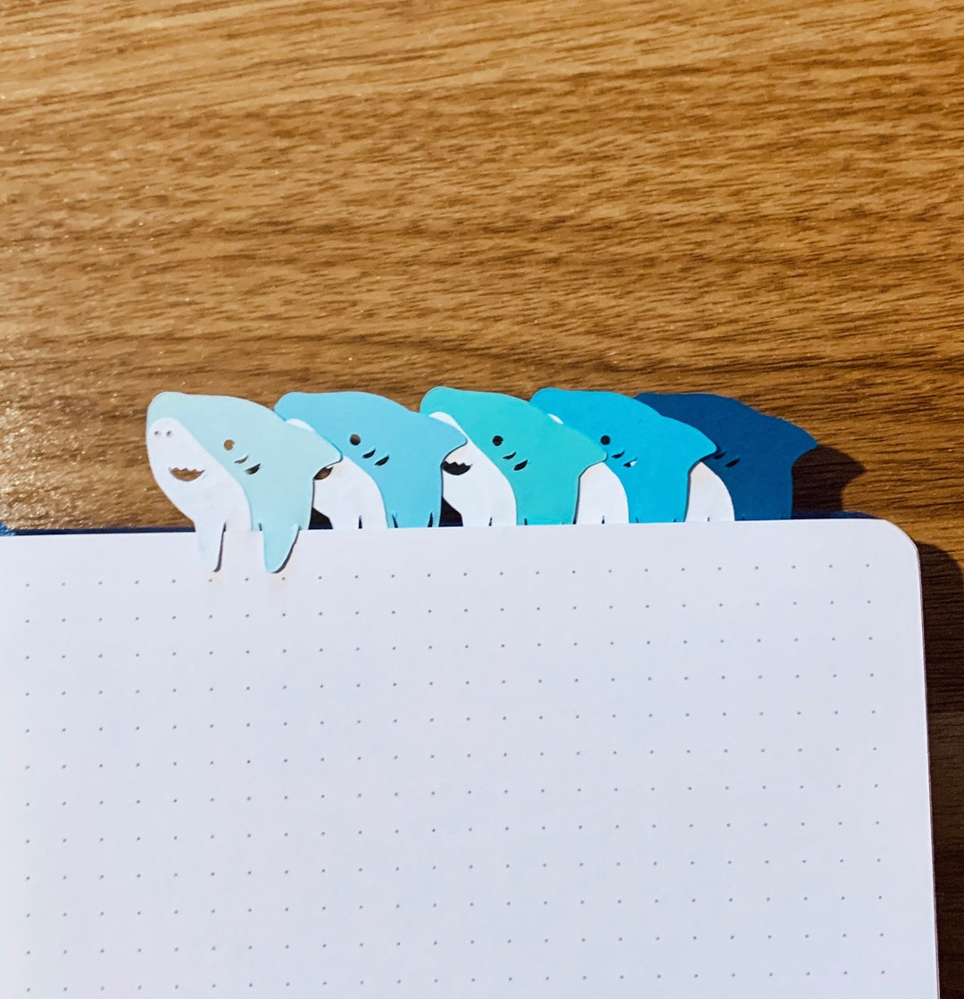 Shark Bookmarks | Cute Stationery | Paper Art | Cute Craft | Pastel ...