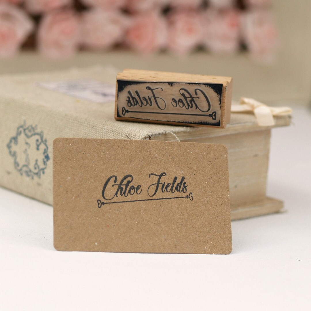 Your Name Personalised Rubber Stamp - Etsy