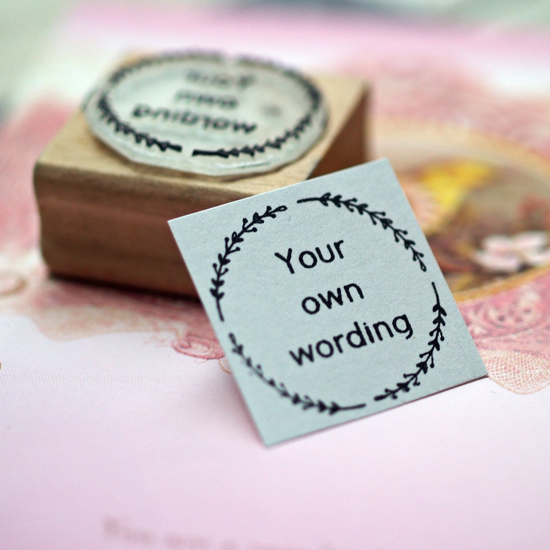 Bespoke Rubber Stamp - Free Text - Etsy UK