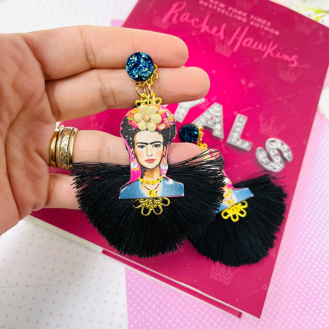 Frida Kahlo Earrings Handmade,frida Jewelry, Statement Earrings,awesome ...
