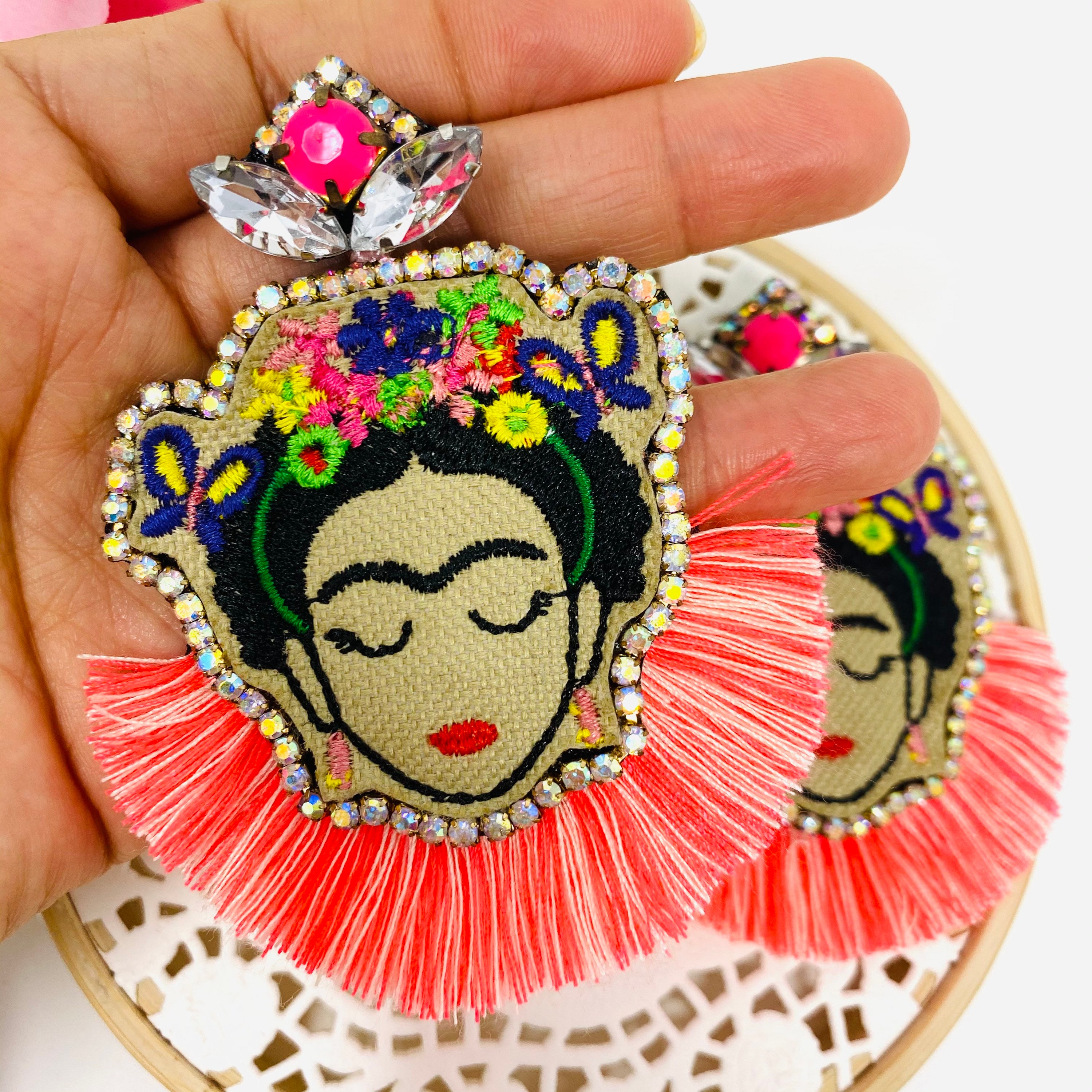 Frida Kahlo Earrings Handmade Earringscool Errings Frida - Etsy