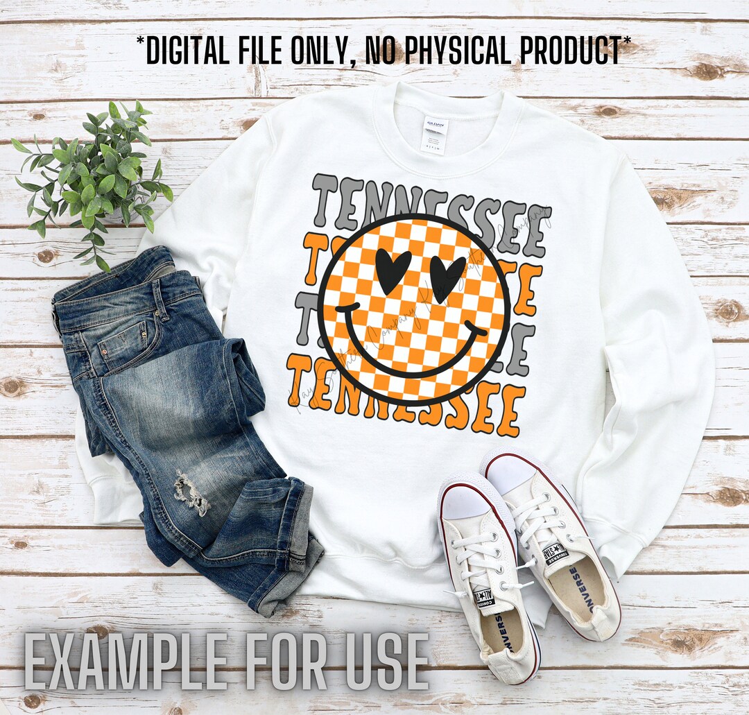 Tennessee Checkerboard Smiley DIGITAL SUBLIMATION FILE - Etsy
