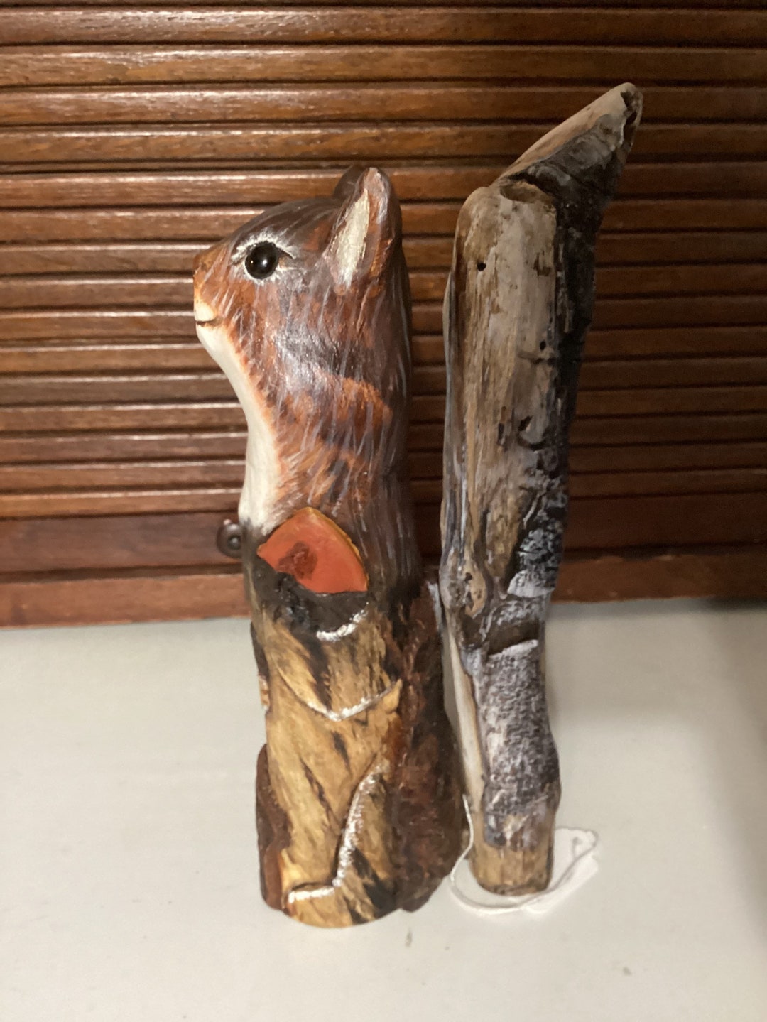 Handcarved Driftwood and Sugarpine Squirrel - Etsy