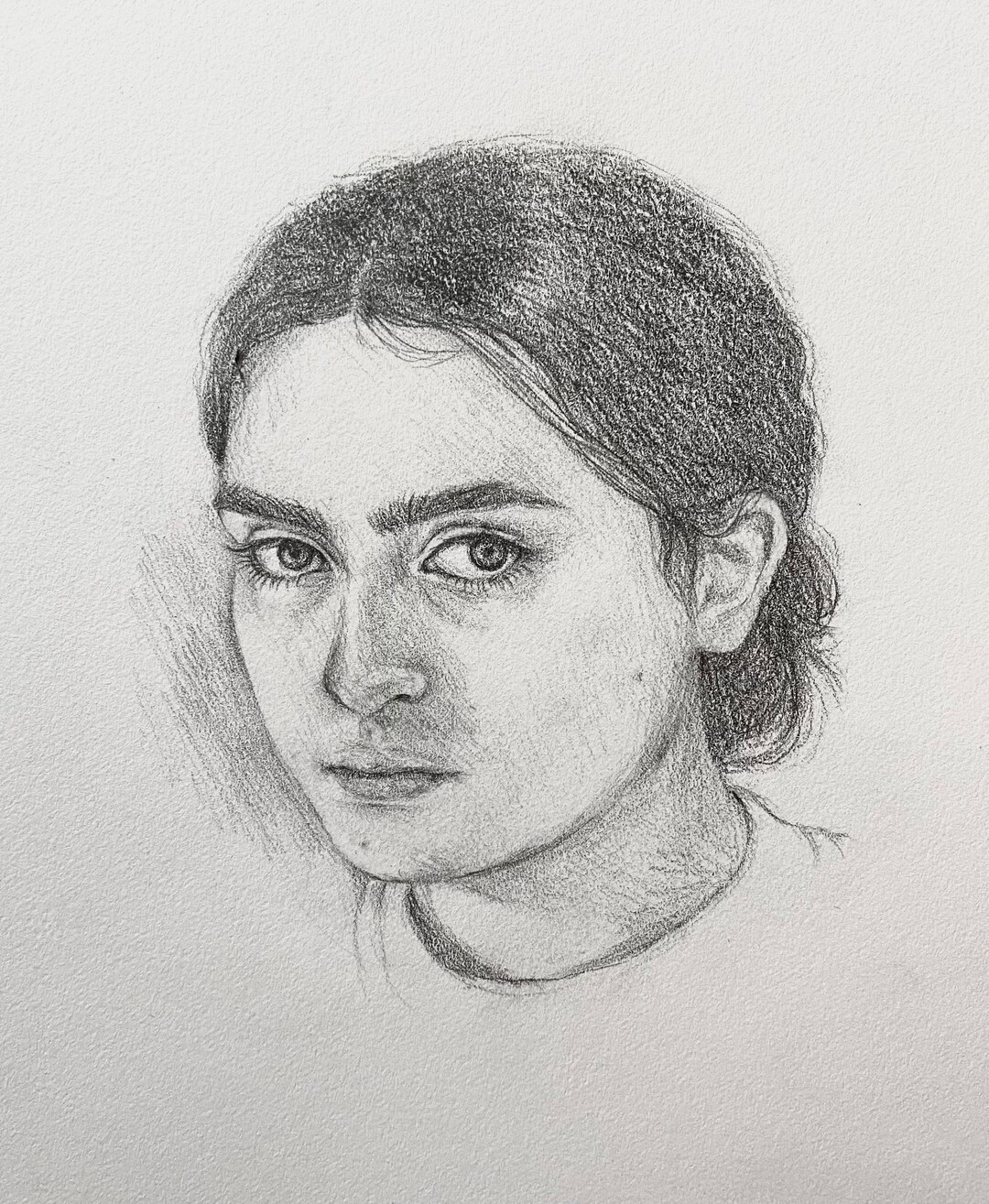Custom Simple Pencil Portrait - Etsy