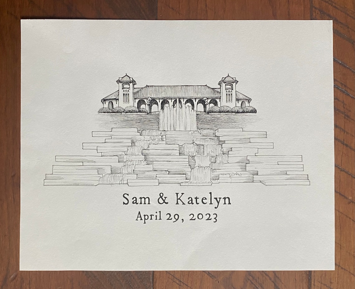 Custom House or Building Drawing - Etsy