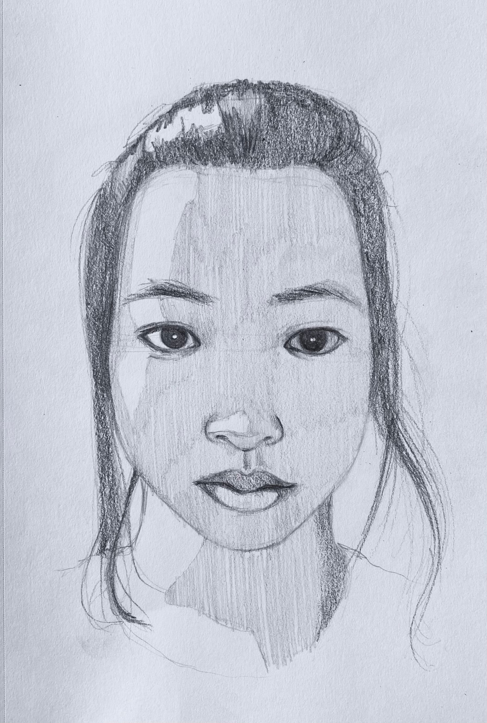 Custom Simple Pencil Portrait - Etsy