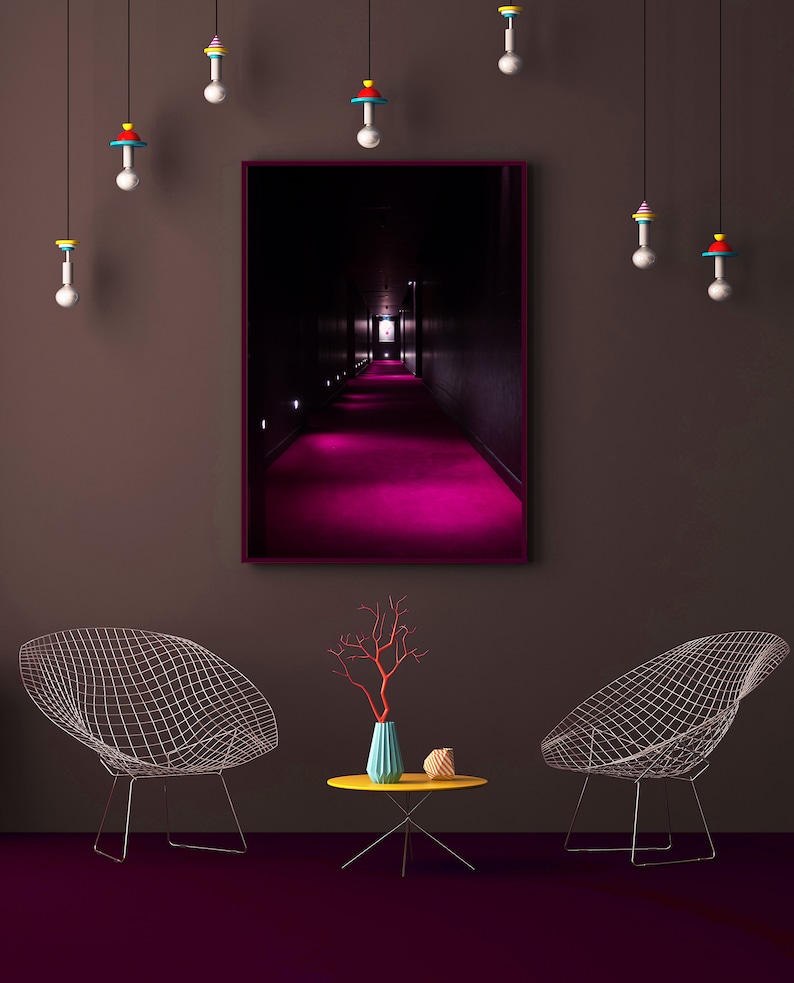 Purple Hallway Fine Art by Antoine Hart Chamber Photography - Etsy