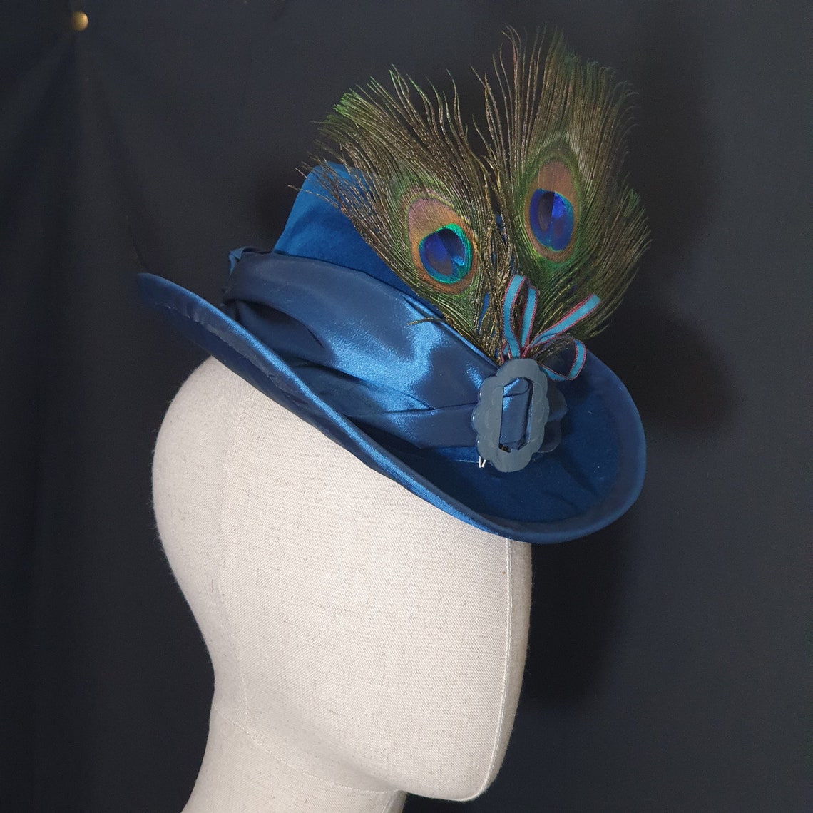 THE CLARA Victorian Bustle Era Hat many Colours and Trims - Etsy