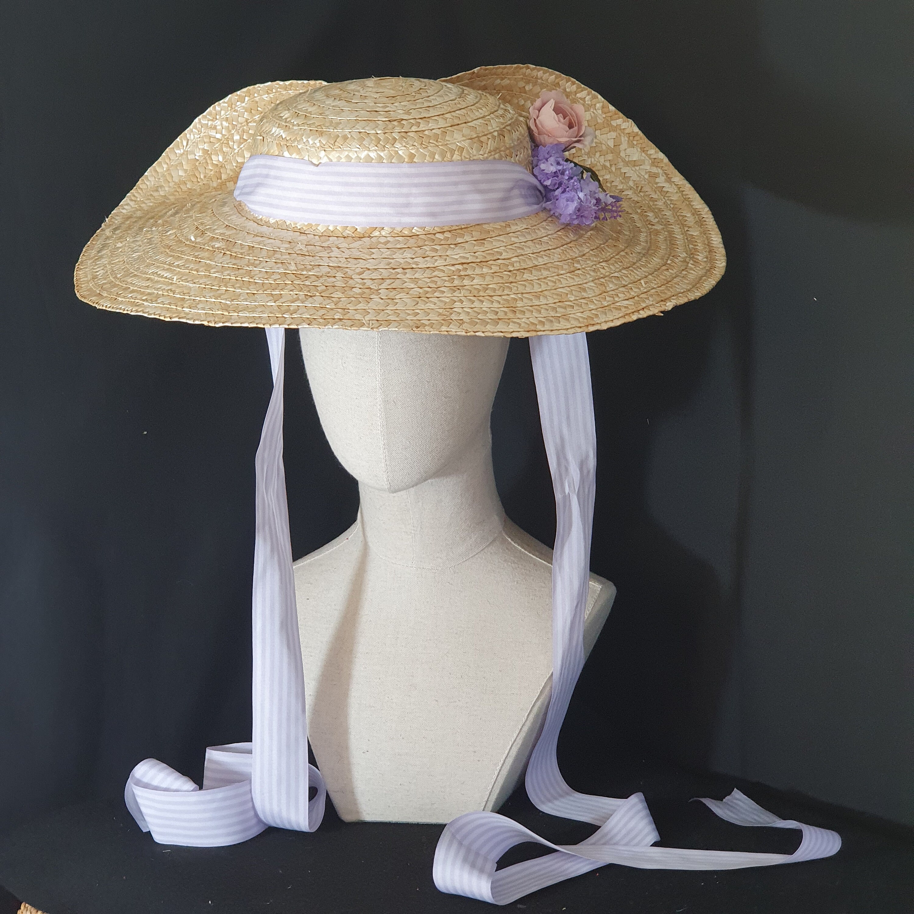 THE DUCHESS 18th Century Inspired Bergere Hat in Straw many - Etsy