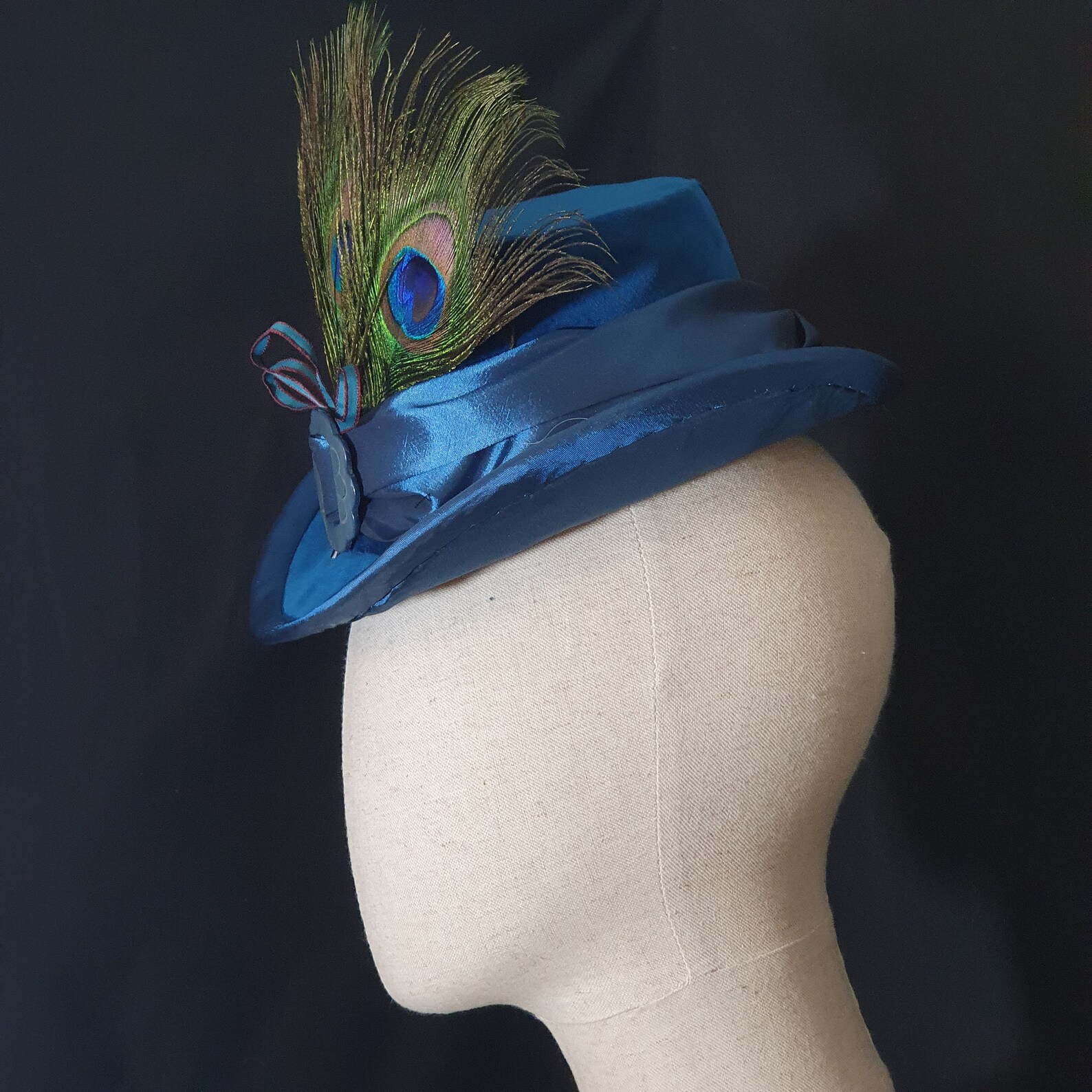 THE CLARA Victorian Bustle Era Hat many Colours and Trims - Etsy