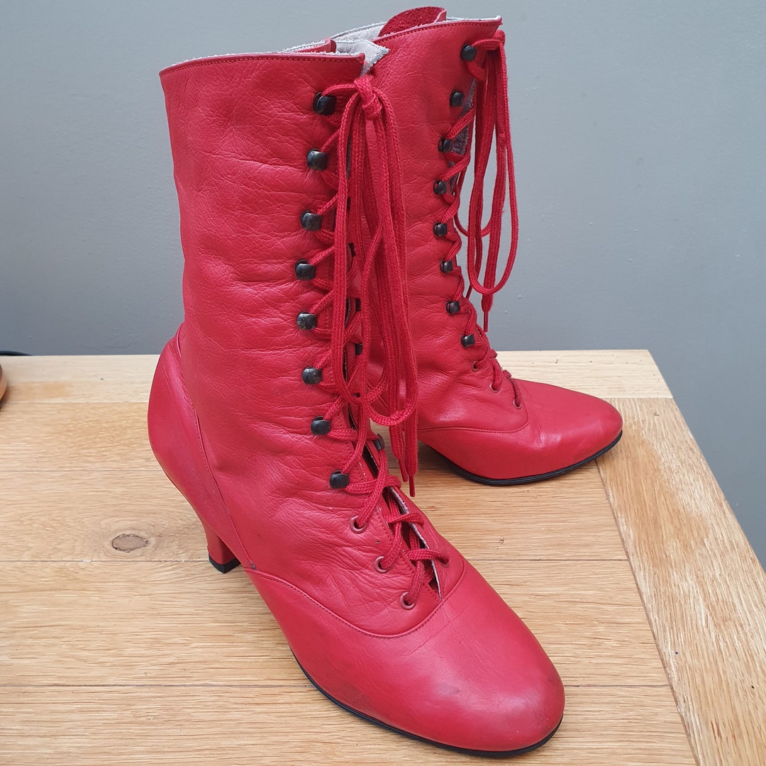 Vintage Ladies' Victorian Style Boots by Anello & Davide UK 5 1/2 EU 38 ...