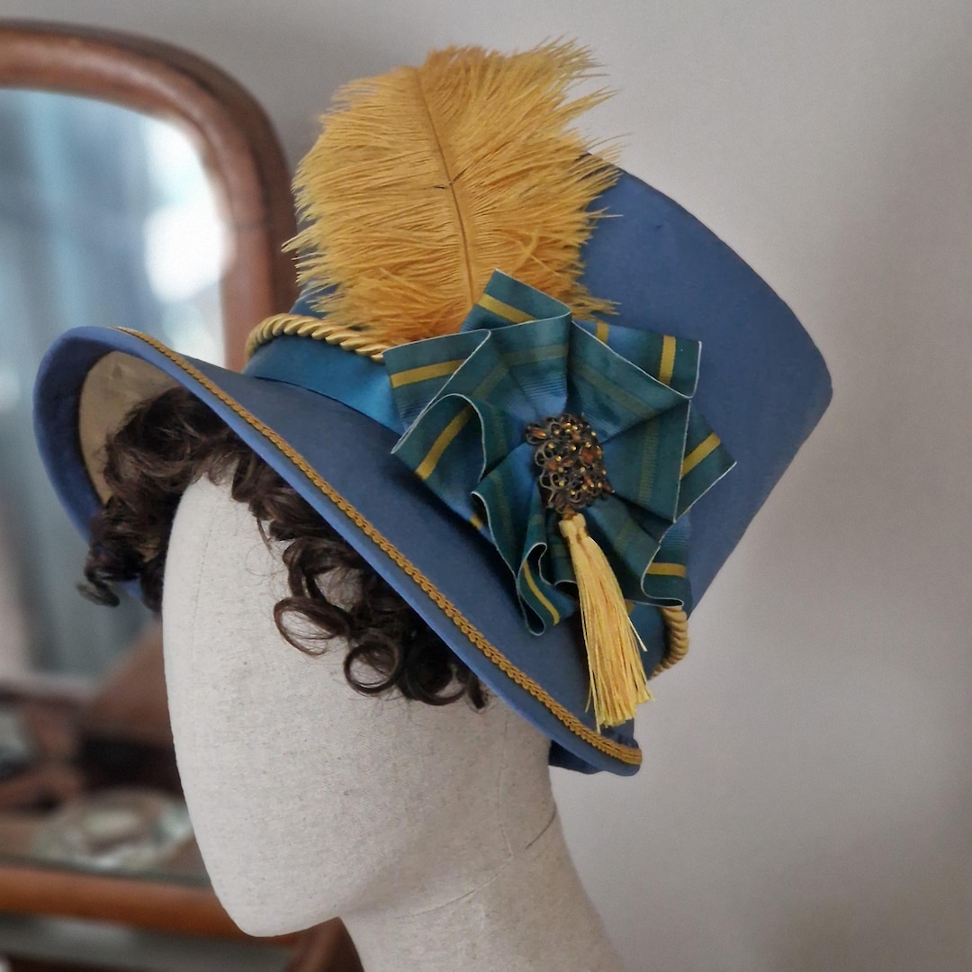 THE LYDIA Regency Style Poke Bonnet - Etsy UK