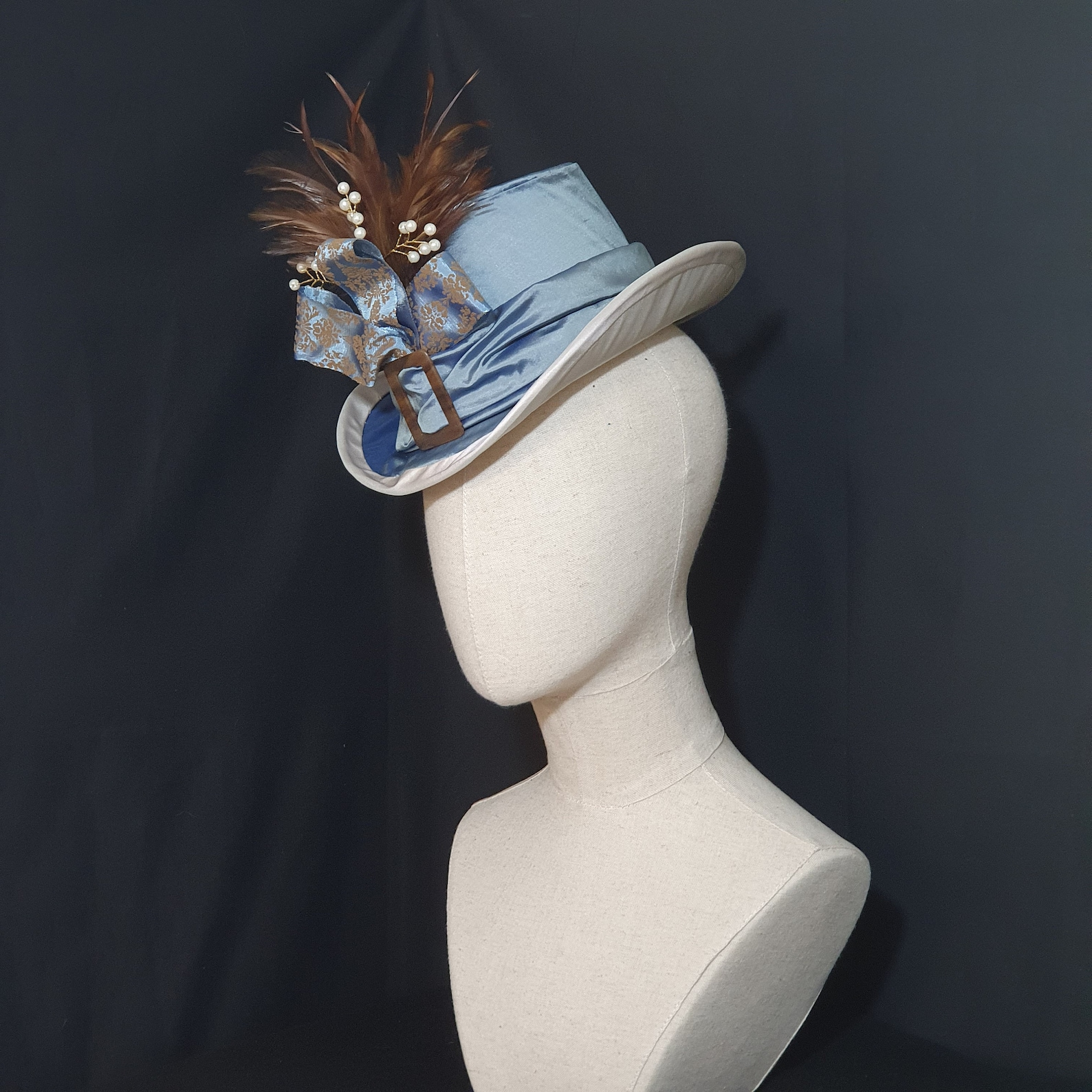 THE CLARA - Victorian Bustle Era Hat (many Colours and Trims Available ...