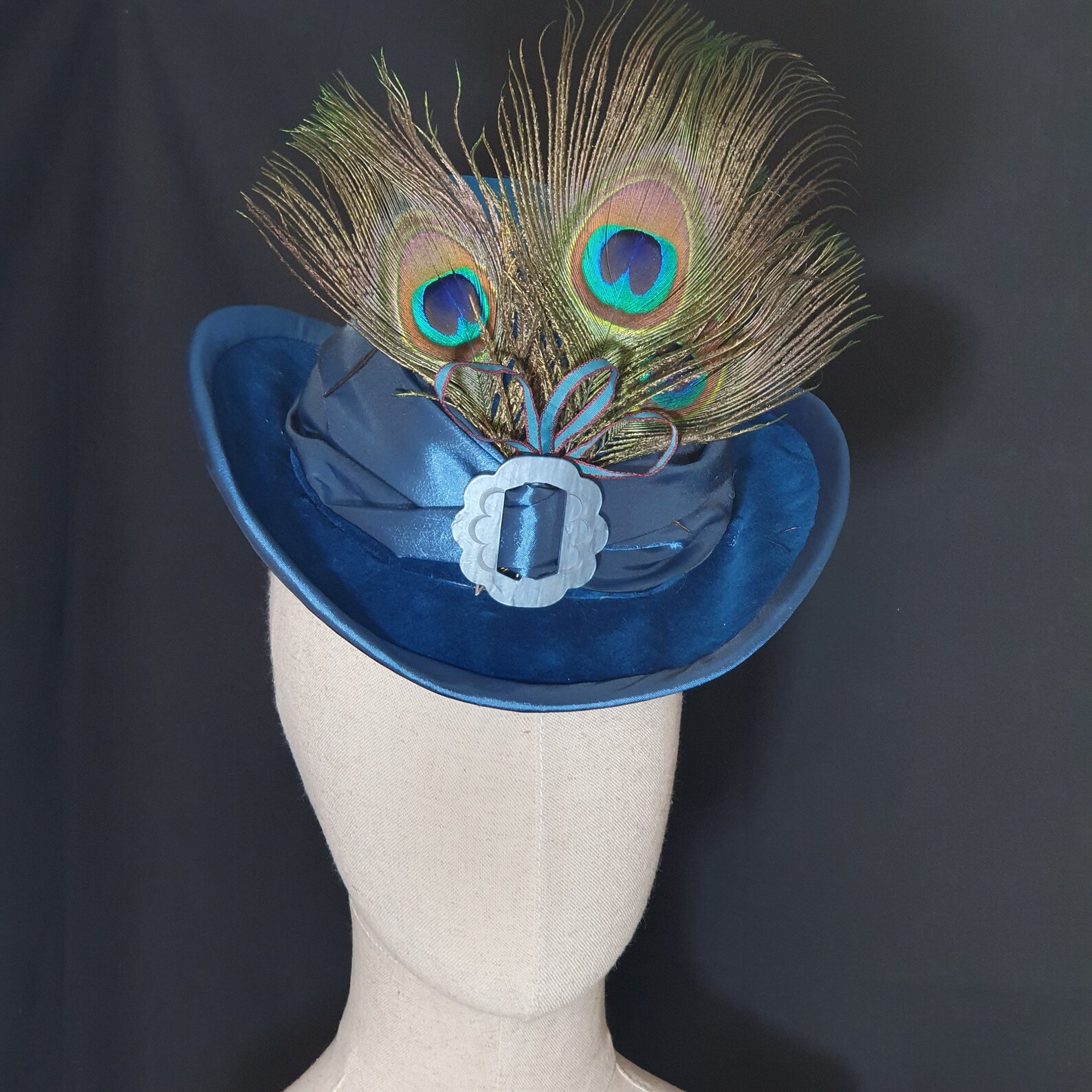 THE CLARA Victorian Bustle Era Hat many Colours and Trims - Etsy