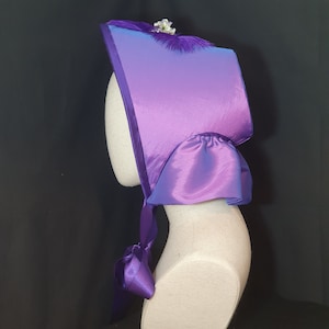 THE FLORENCE - Victorian / Civil War Replica Spoon Bonnet (many Colours ...
