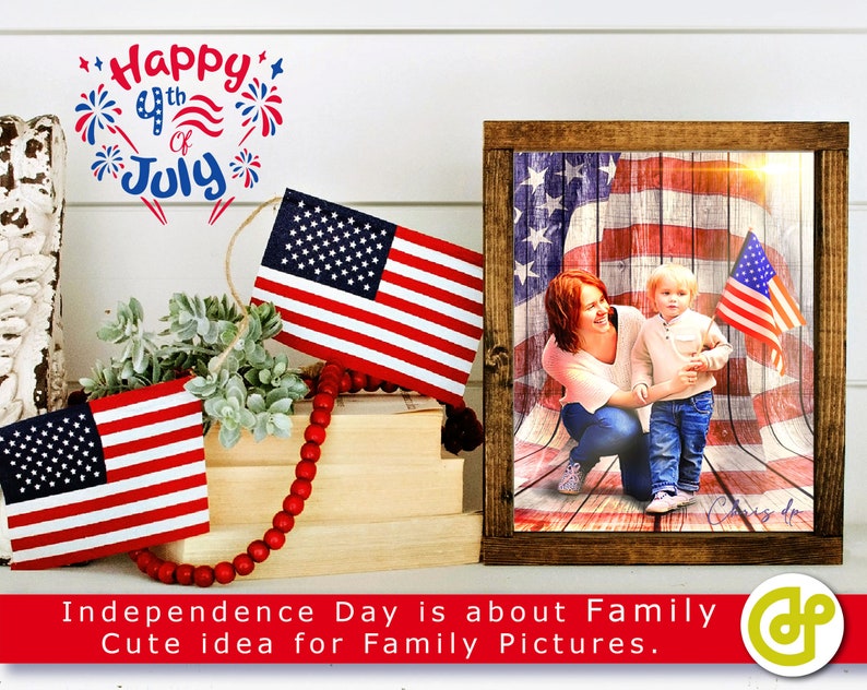 American Flag Digital Backdrop Photo Backdrop 4th of July - Etsy