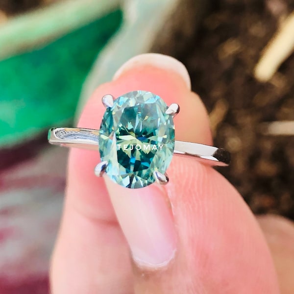 Blue Engagement Ring - Etsy