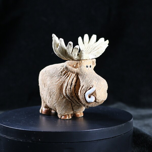 Moose Figurine - Etsy