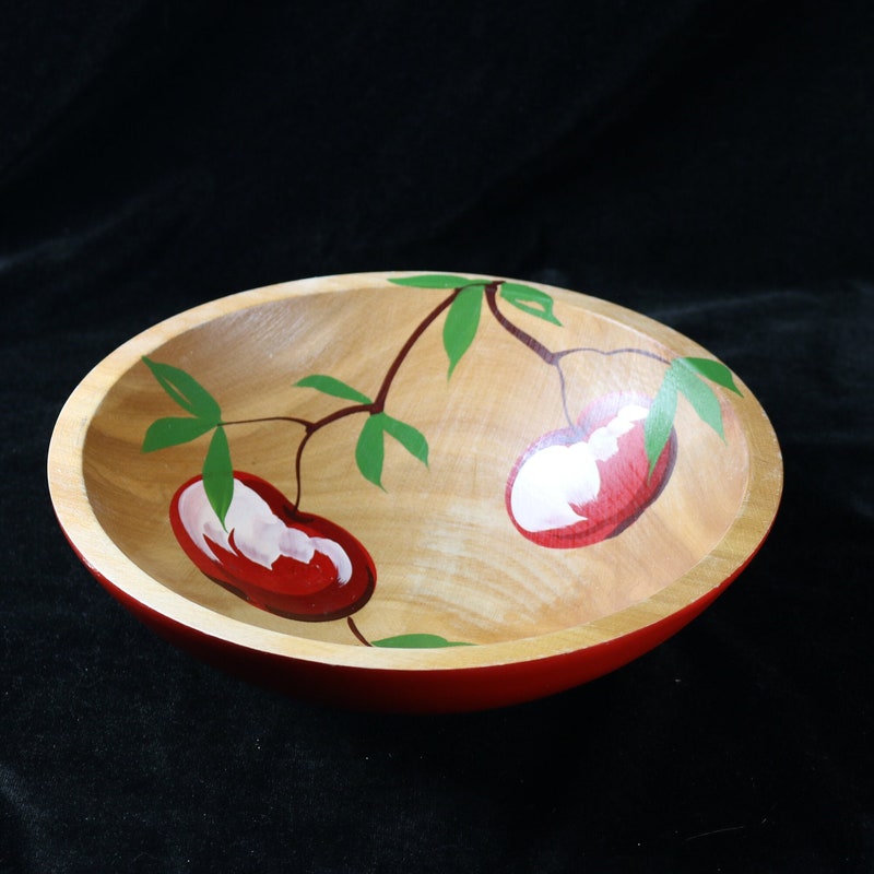 Hand Painted Wooden Apples - Etsy