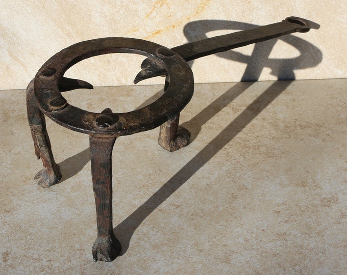 Wrought Iron Trivet Circa 18th Century Antique Primitive - Etsy