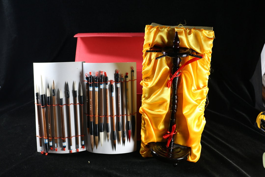 Calligraphy Golden Panda Chinese Calligraphy Brush Set IOB - Etsy