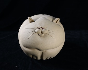 Ceramic Fat Cat Bank - Etsy
