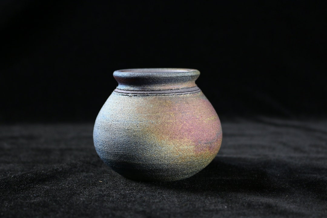 Jeremy Diller Raku Pot Studio Pottery - Etsy