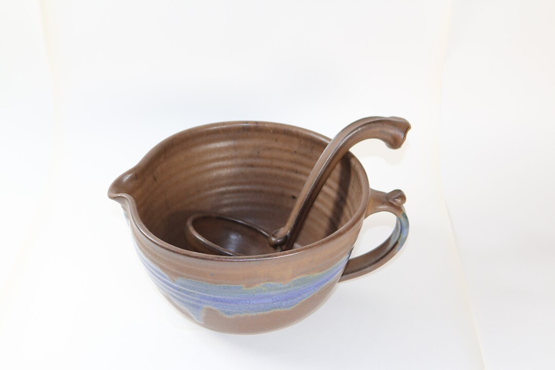 Batter Bowl With Ladle Studio Pottery - Etsy