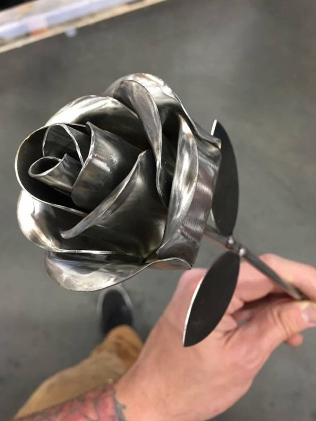 Stainless Steel Rose - Etsy
