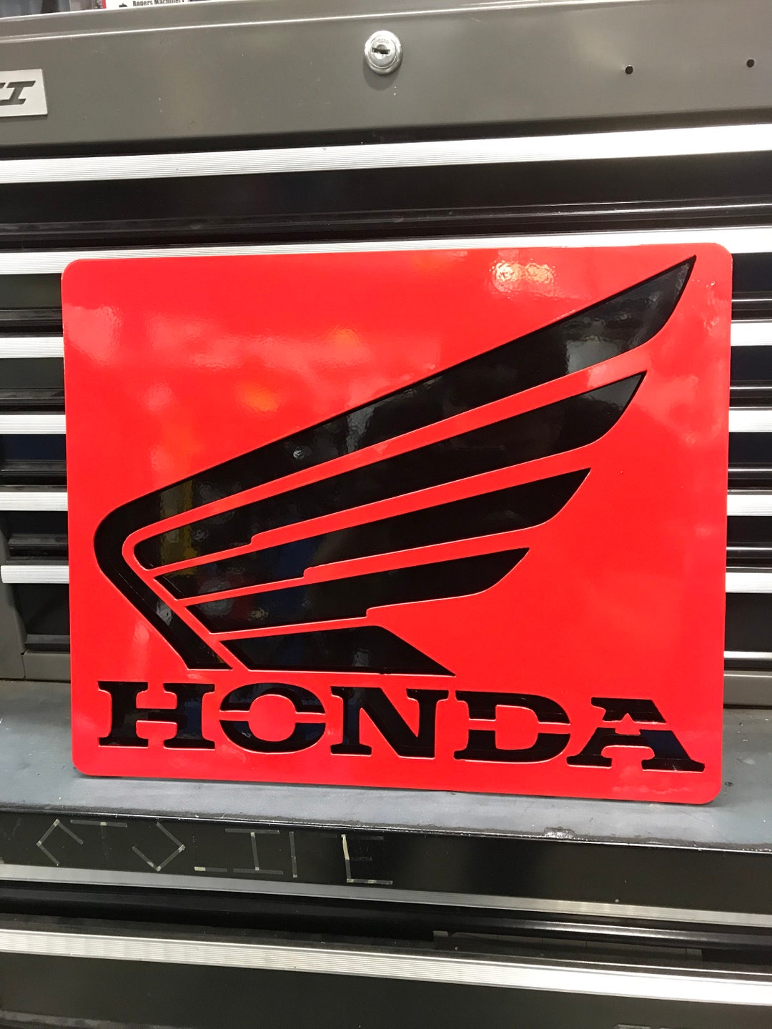3D Metal Honda Motorcycle Racing Sign - Etsy