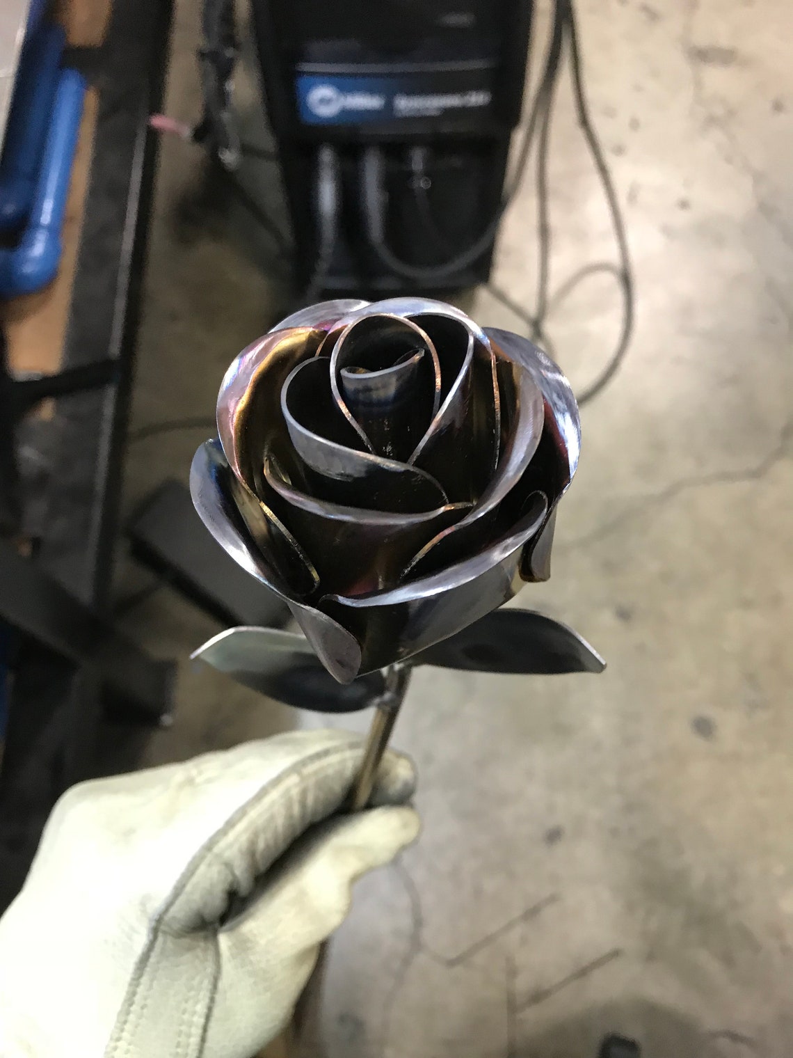 Stainless Steel Rose - Etsy