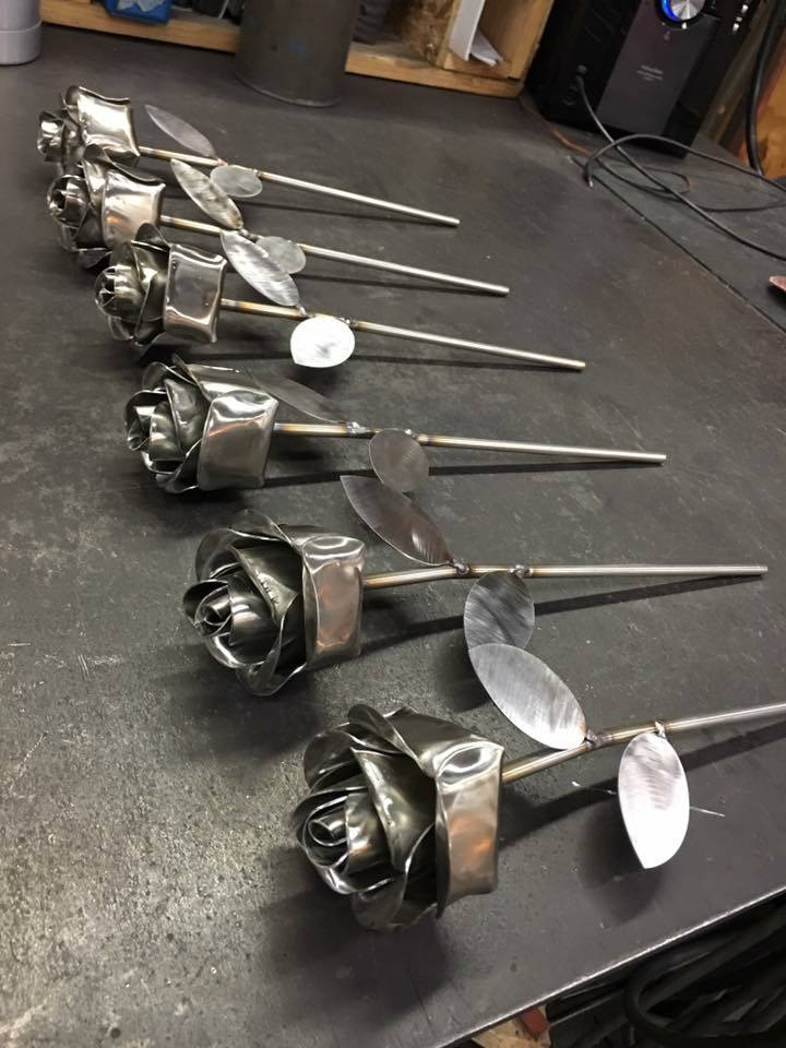 Stainless Steel Rose - Etsy