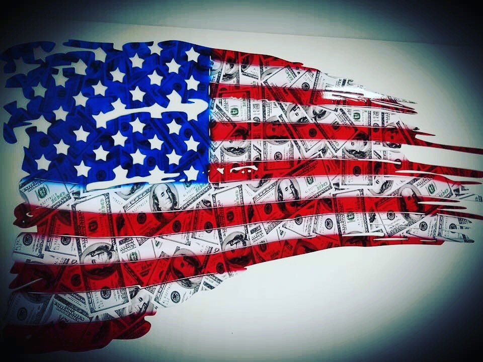 Distressed American Flag - Etsy