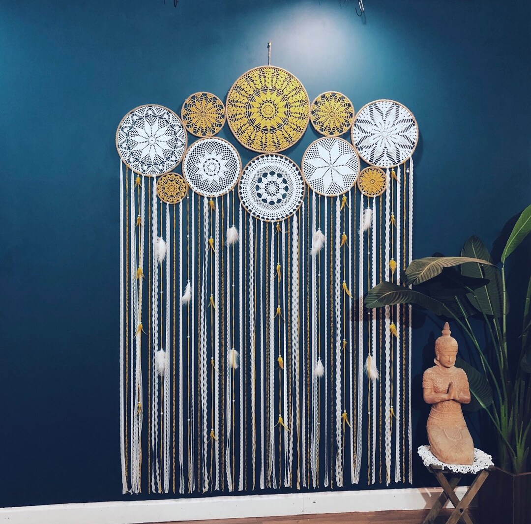 Giant Dream Catcher Wall Hanging Large Dreamcatcher. Wedding - Etsy